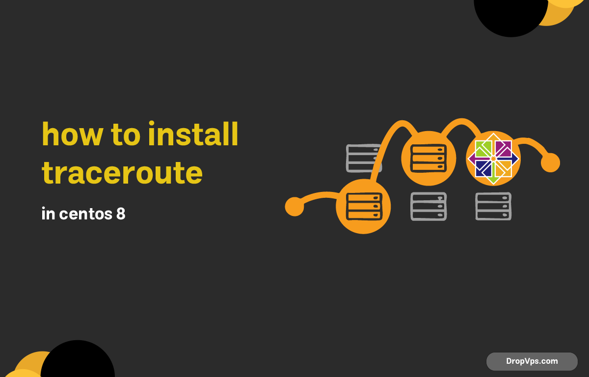How to install traceroute in centos 8